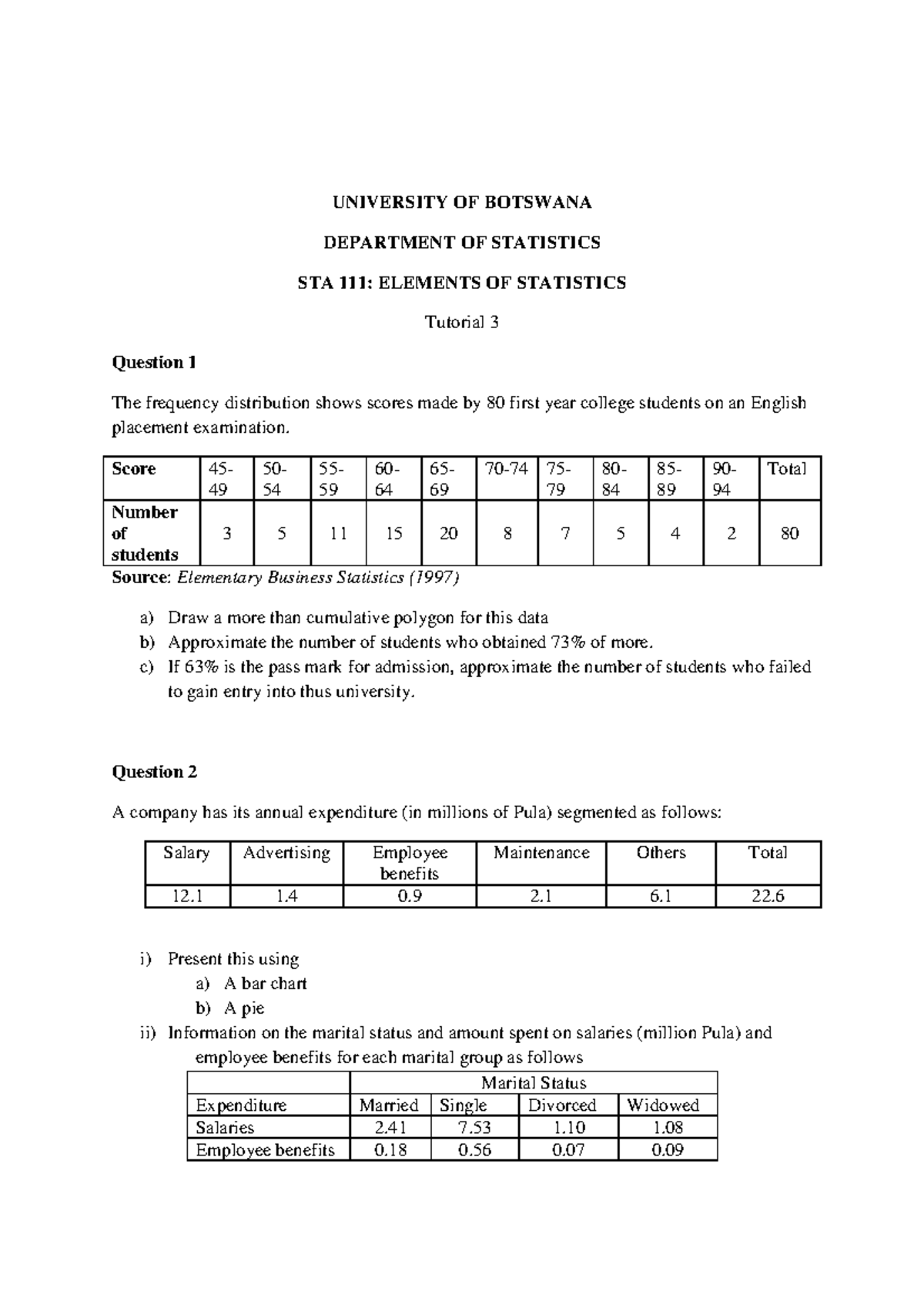 Tutorial 3 - ok i will send - Elementary Statistics - UB - Studocu