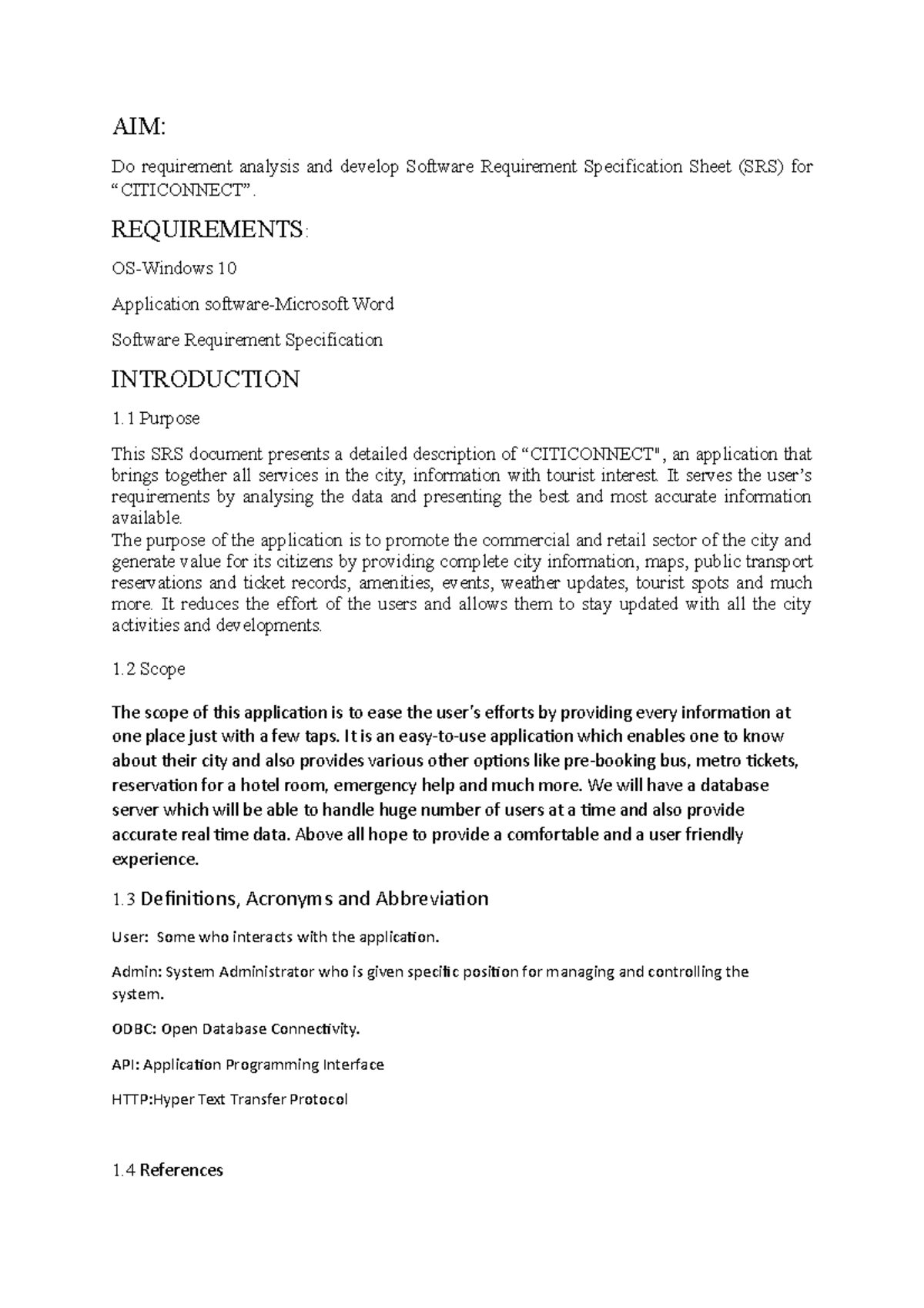 EXP-2 SEPM - Lecture notes 3 - AIM:Do requirement analysis and develop ...