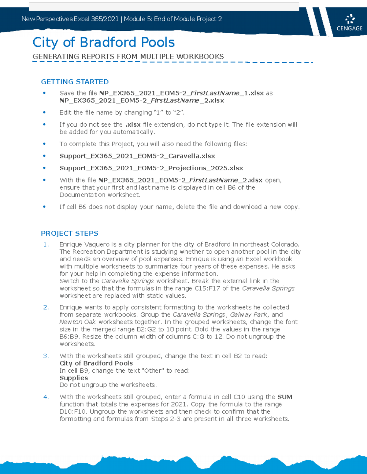 Instructions NP EX365 2021 EOM5-2 - New Perspectives Excel 365/2021 ...