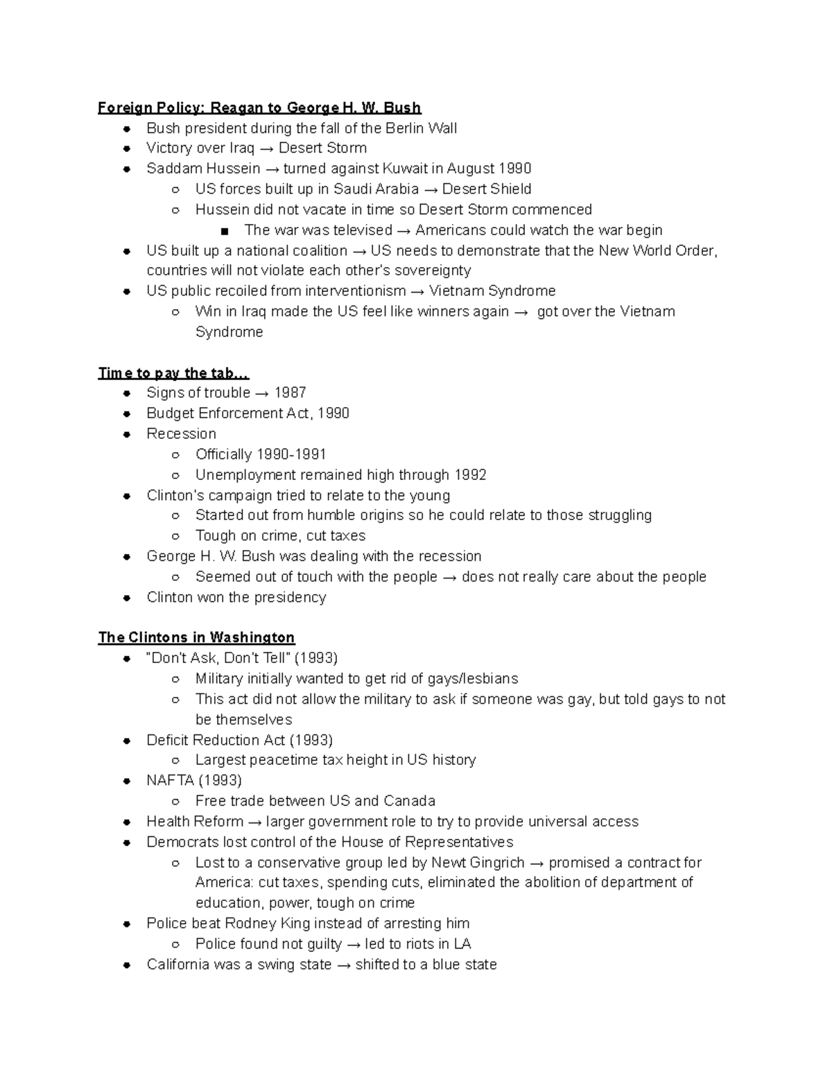 90s The Decade About Nothing - Foreign Policy: Reagan to George H. W ...