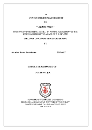 Python micro 2024 - A MICRO PROJECT REPORT ON “PYTHON” SUBMITTED TO THE ...