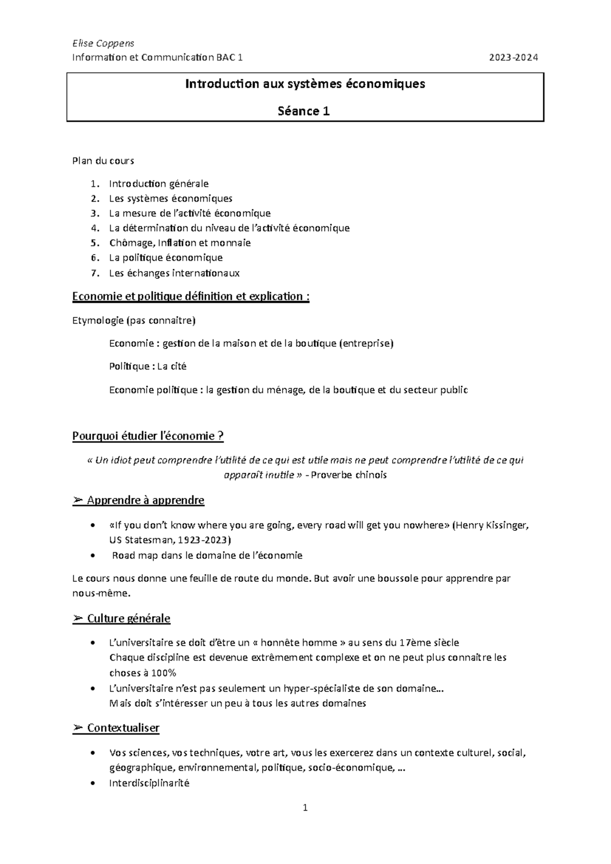 ISE Complet - Mr Gaton. Bachelier en Information et Communication ...