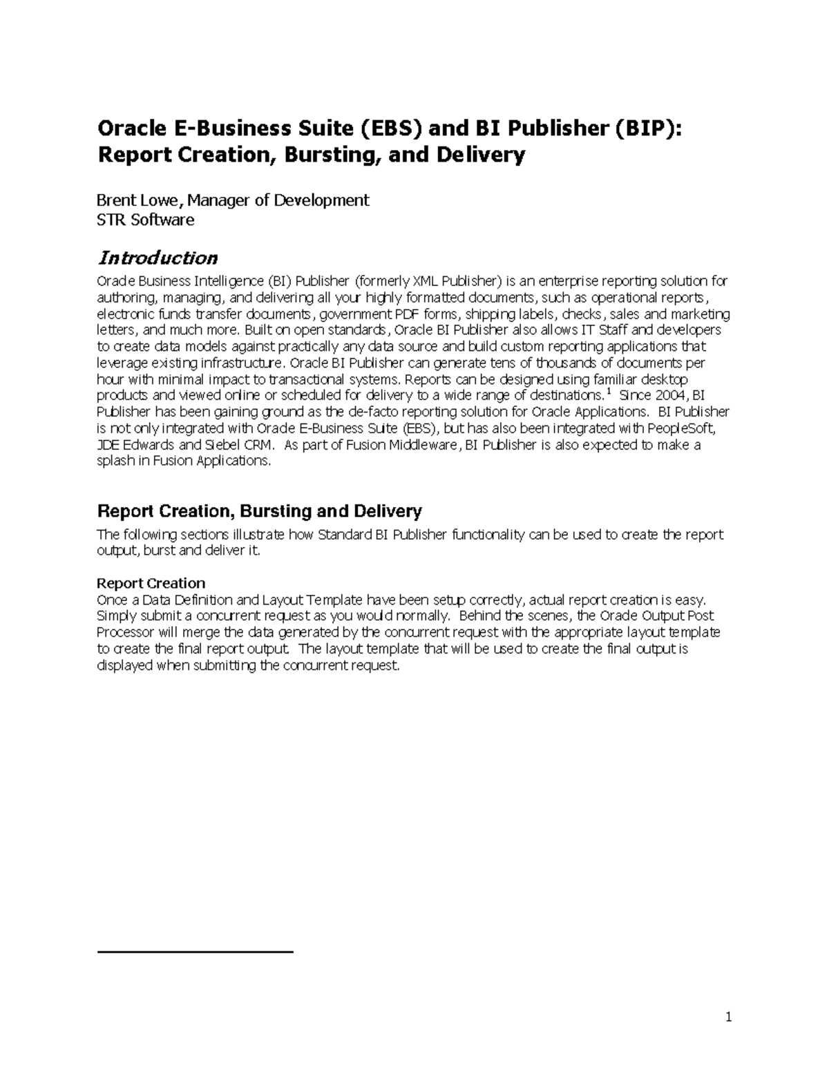 Oracle Ebs And Bi Publisher Report Creation Bursting And Delivery Oracle E Business Suite Ebs
