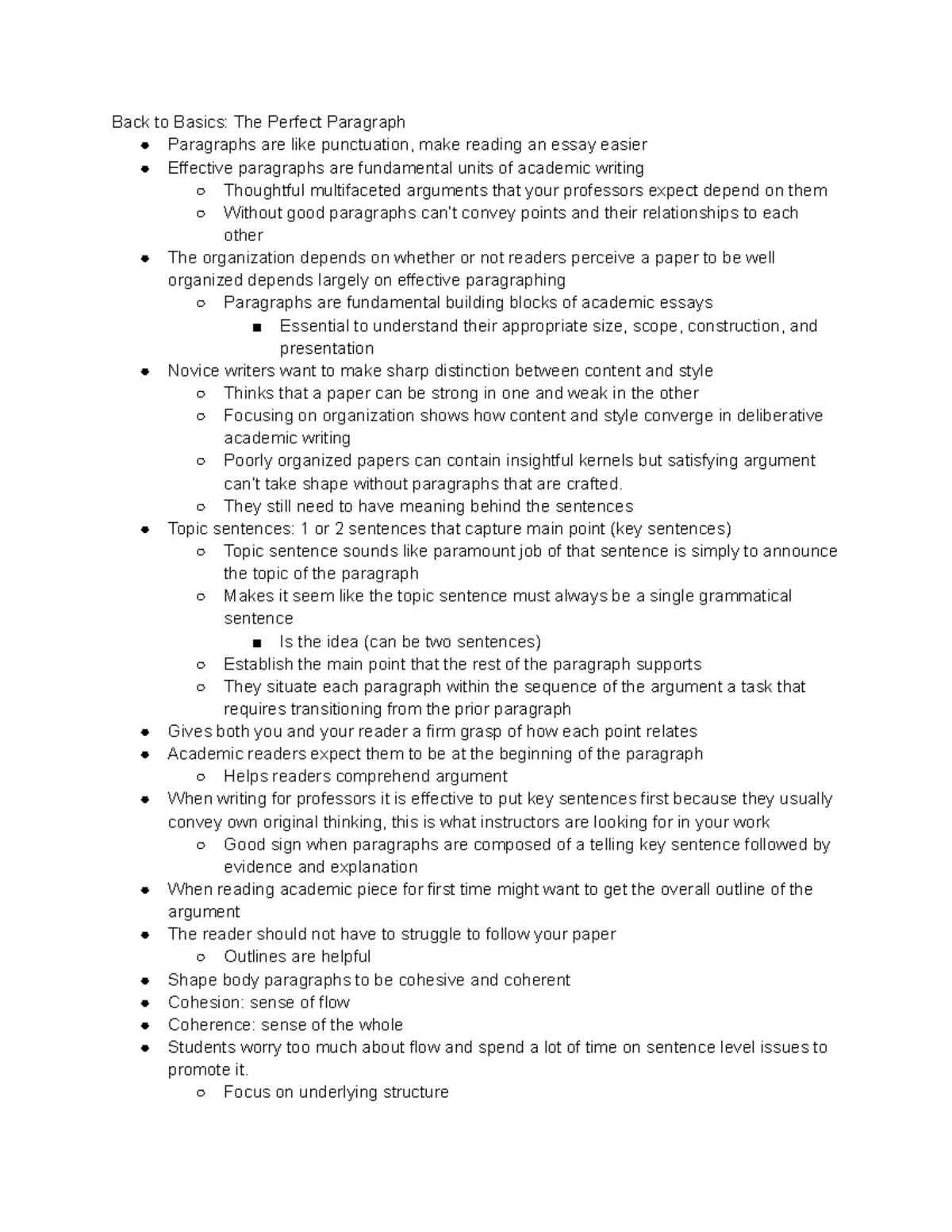 Pages 48-56 (Quiz #4) - Dr. Linster - Back to Basics: The Perfect ...