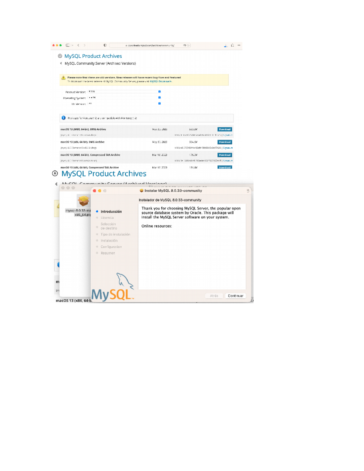 Instalacion de mysql - Programación Orientada a Objetos I - Studocu