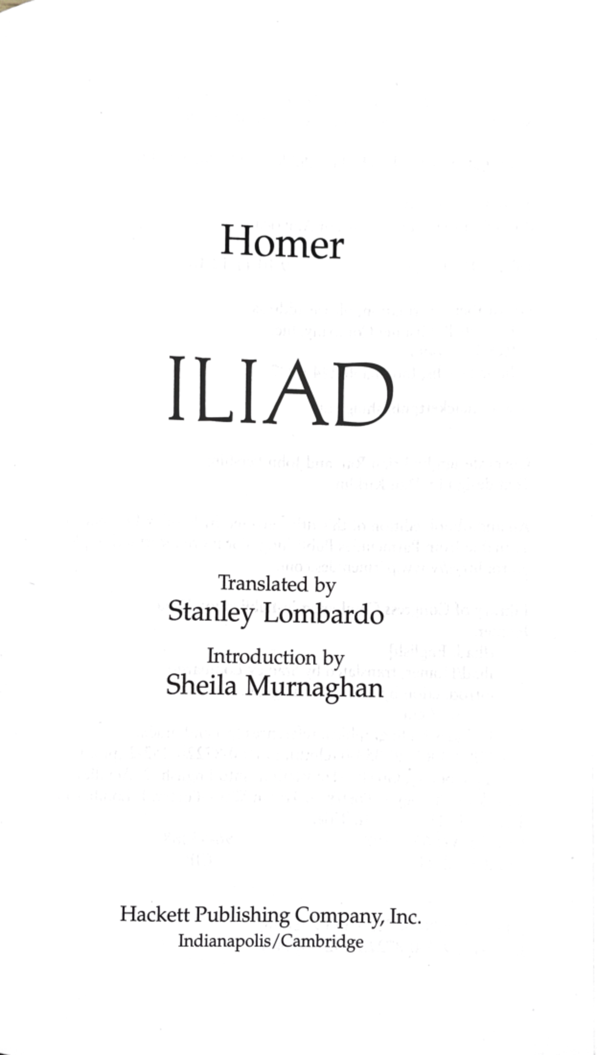 Homer Iliad 22 - reading - CLAS 109 - Studocu