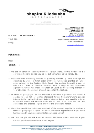 Notice OF BAR Template - IN THE HIGH COURT OF SOUTH AFRICAIN THE HIGH ...