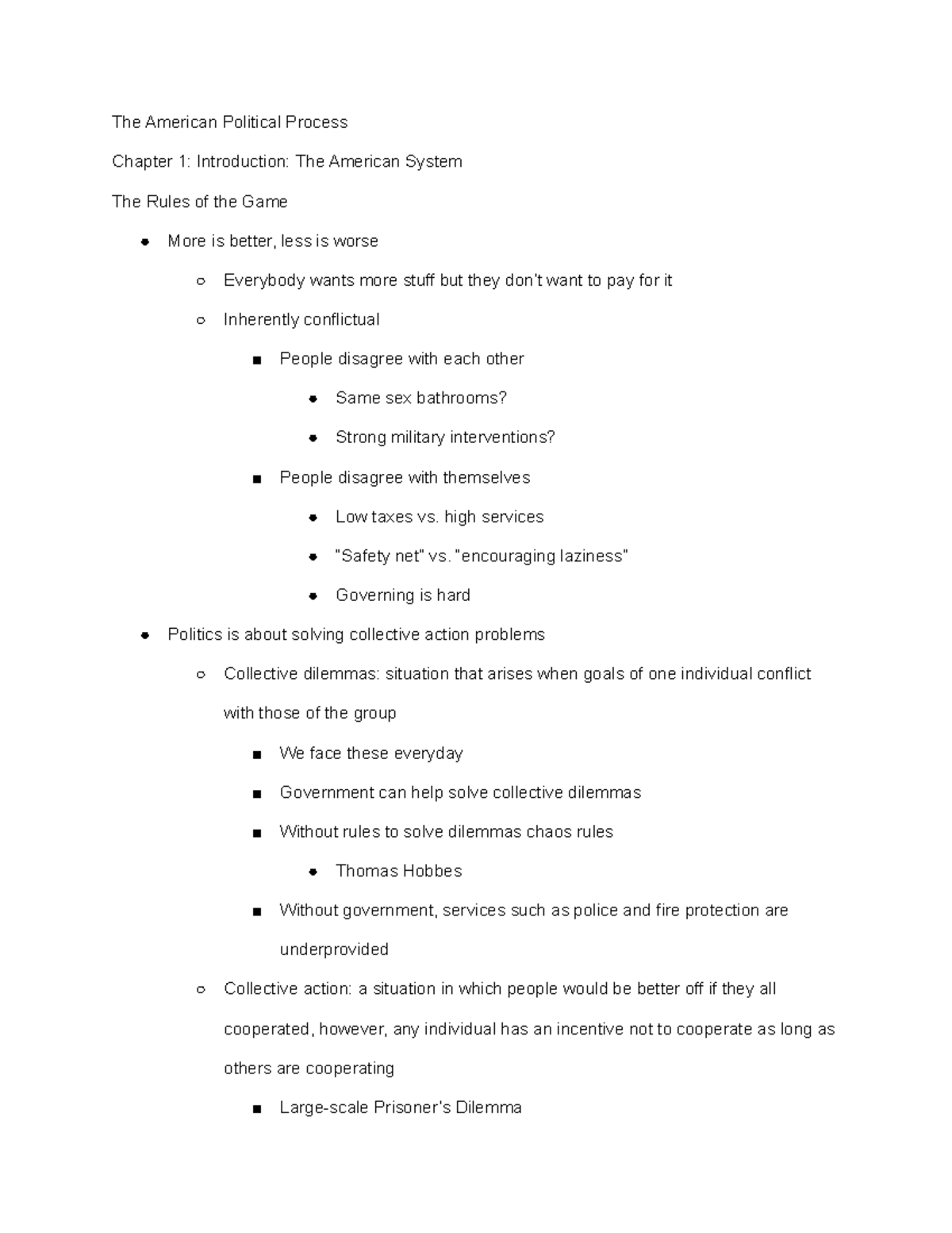American Politics Final Study Guide - The American Political Process ...