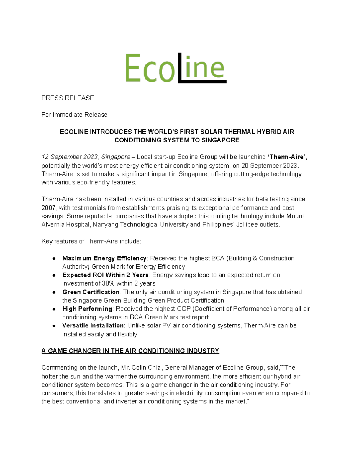 Week 5 Tutorial PR Writing - PRESS RELEASE For Immediate Release ... Week 5 Tutorial PR Writing - PRESS RELEASE For Immediate Release ...