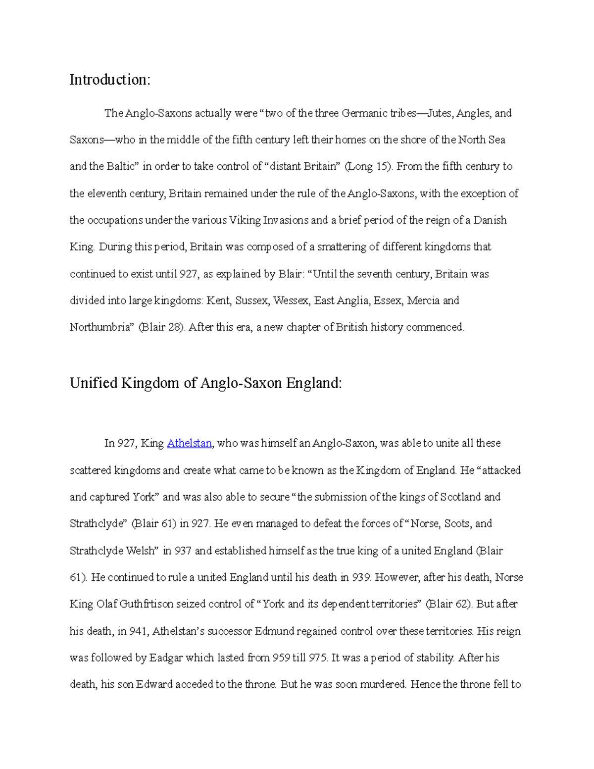 Anglo-saxon-england-and-the-anglo-norman-kingdom - Introduction: The ...