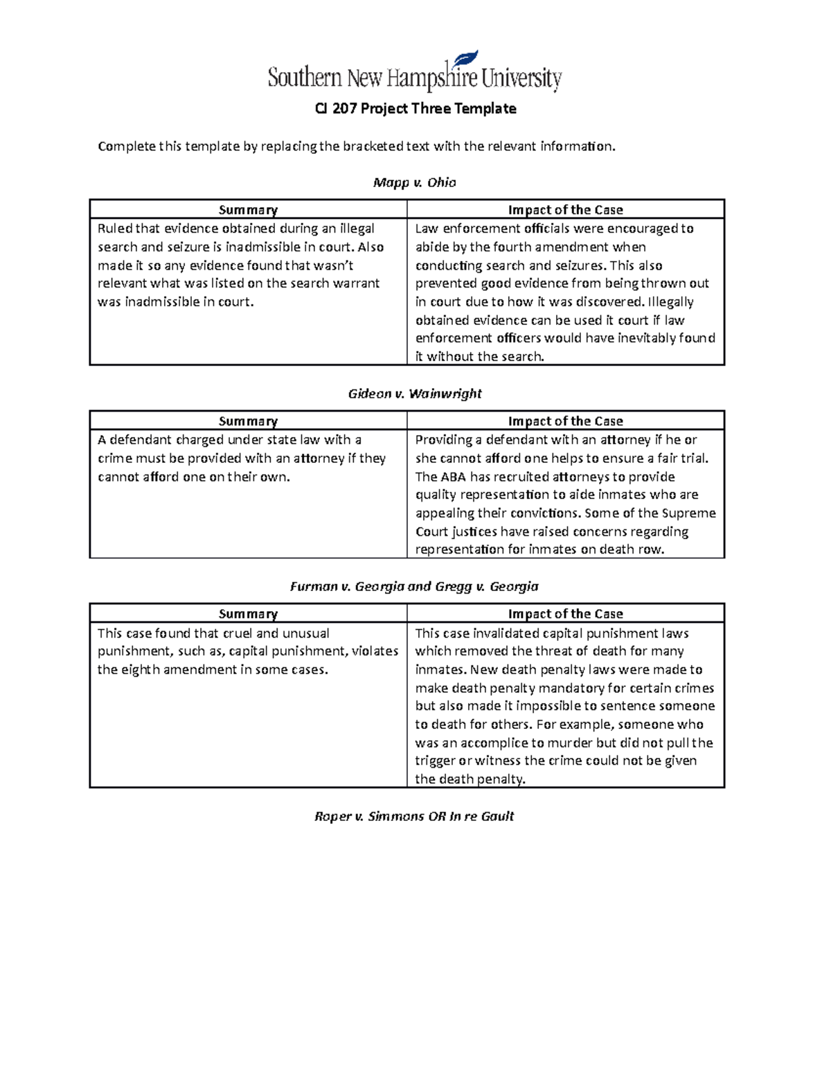 CJ 207 Project Three Template (1) - CJ 207 Project Three Template ...