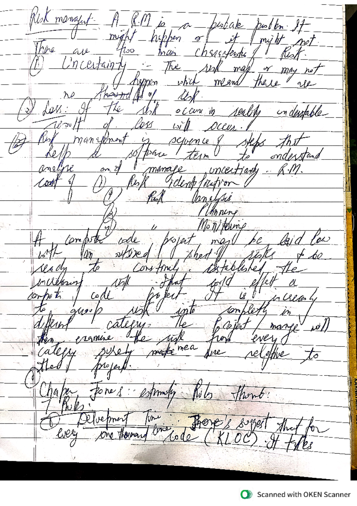 Spm notes - Spm - Risk manafact A R is a public partly It There 1 ...