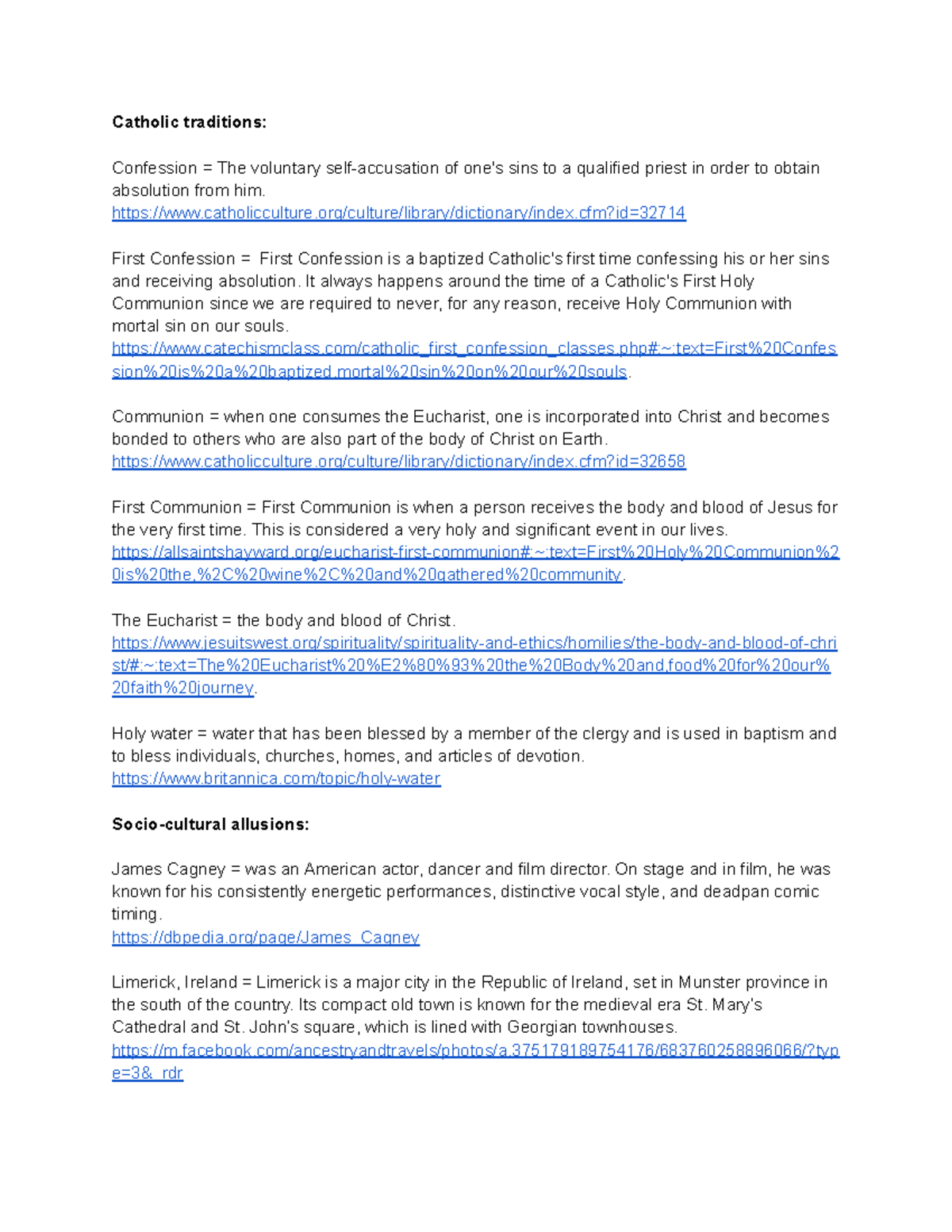 Eng - Essay - Catholic traditions: Confession = The voluntary self ...