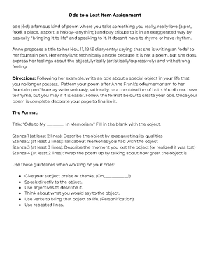 Poem assesment doxx. - Pondering Poems’ Meanings Assessment Poem Title ...