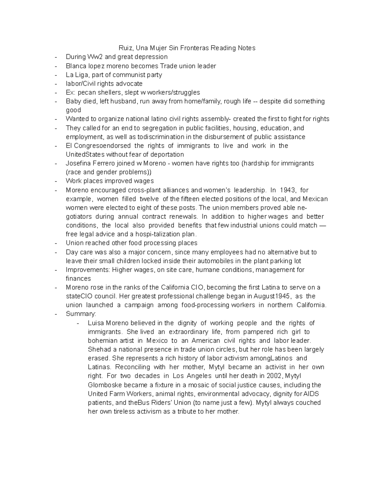Reading: Ruiz, Una Mujer Sin Fronteras - Ruiz, Una Mujer Sin Fronteras ...