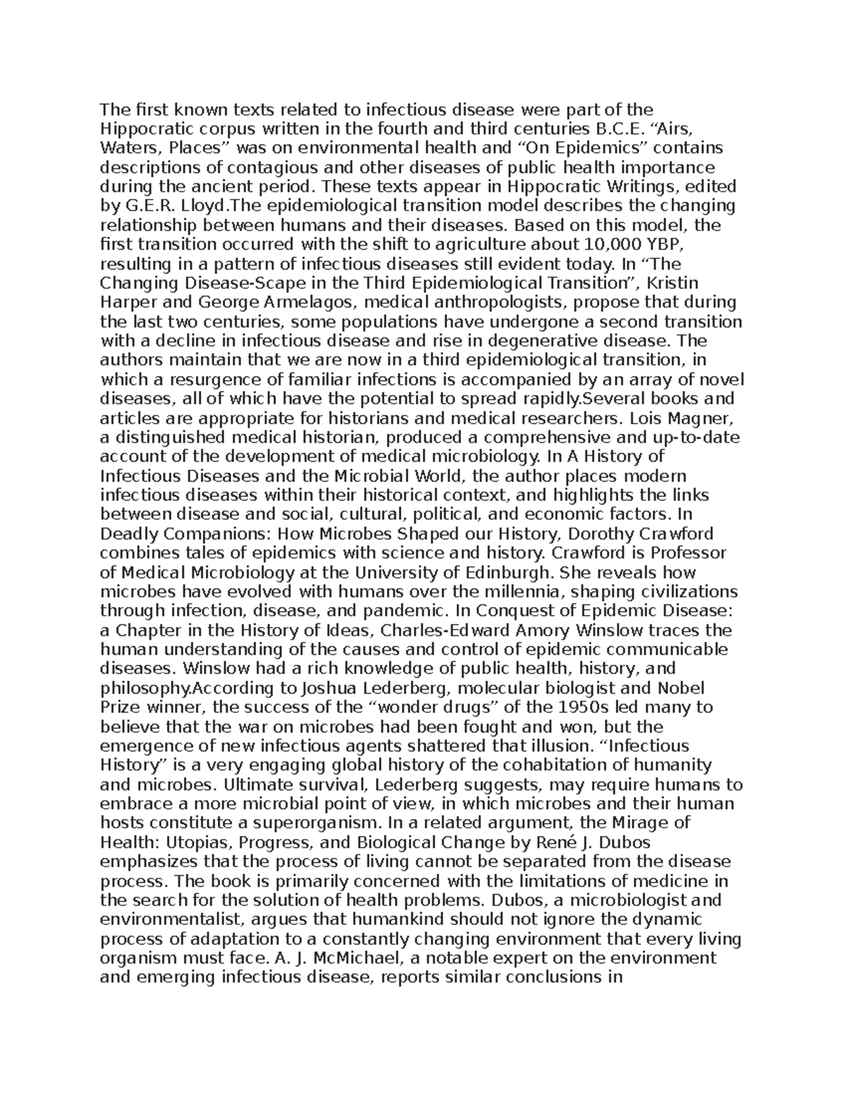 1032 - essay written for bio - The first known texts related to ...