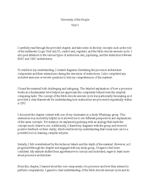 Computer System assignment unit 2 - Assignment Unit 2 For the unit 2 assignment you must ...