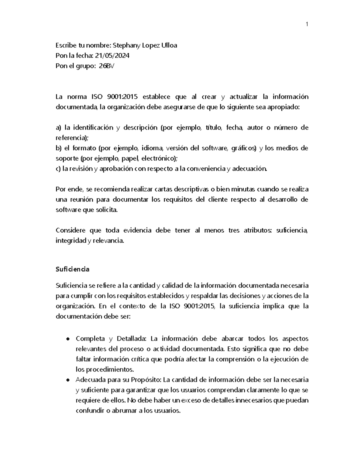 Minutiva - Escribe tu nombre: Stephany Lopez Ulloa Pon la fecha: 21/05 ...