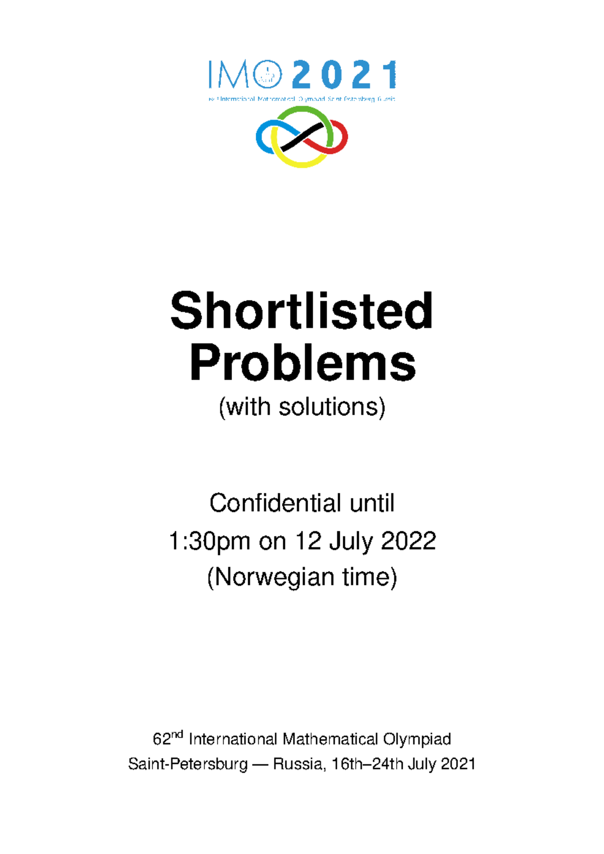 IMO2021SL - practicas matematicas - Shortlisted Problems (with ...
