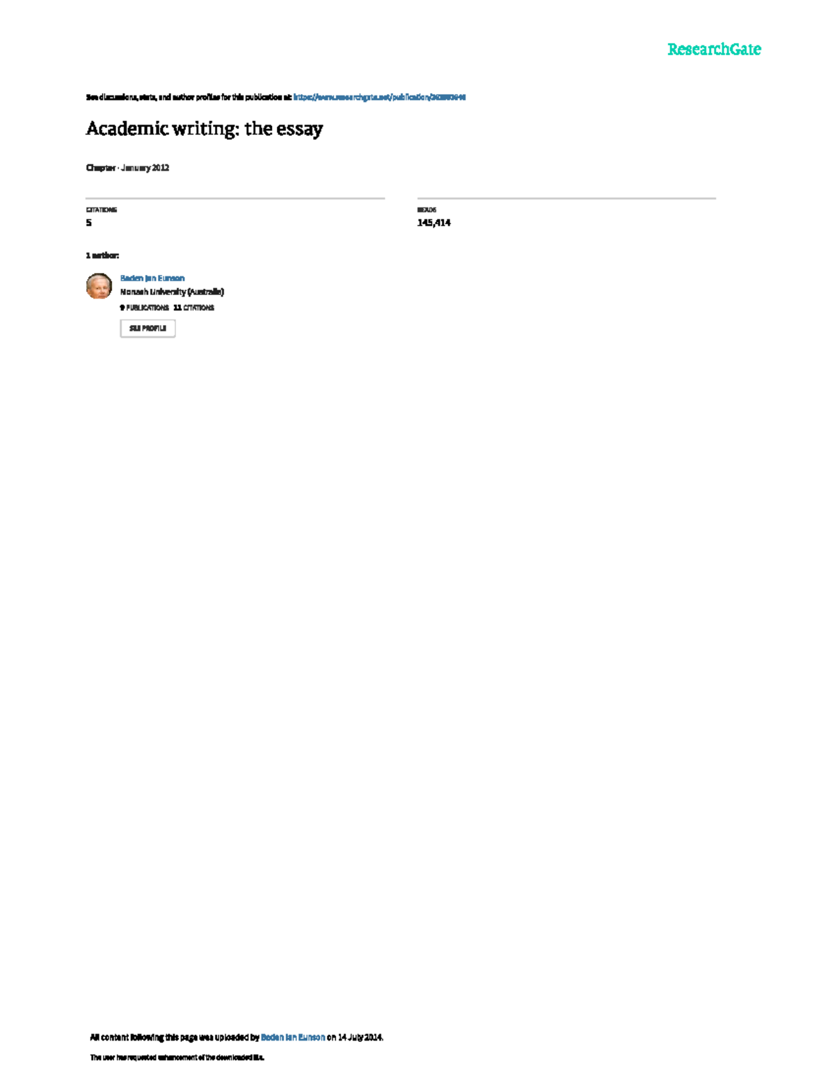 Academic writting - Criminology - BA 99311 - Studocu