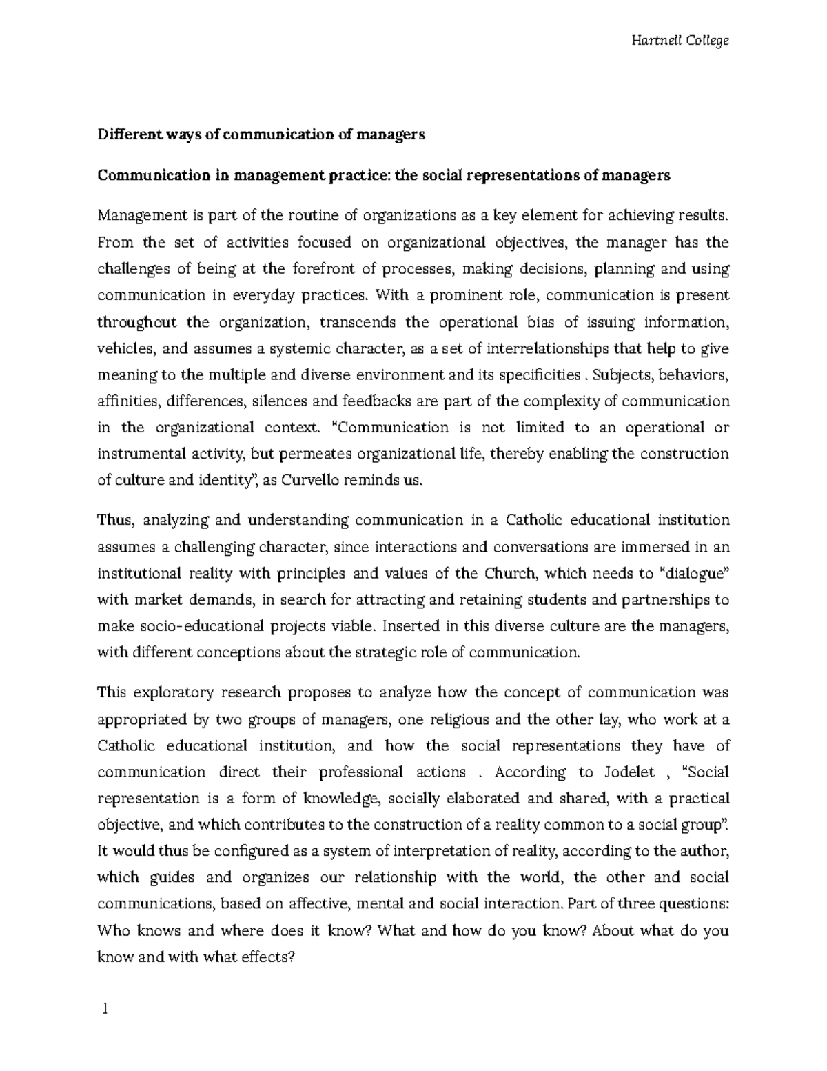 Different forms of communication by managers. - Different ways of ...