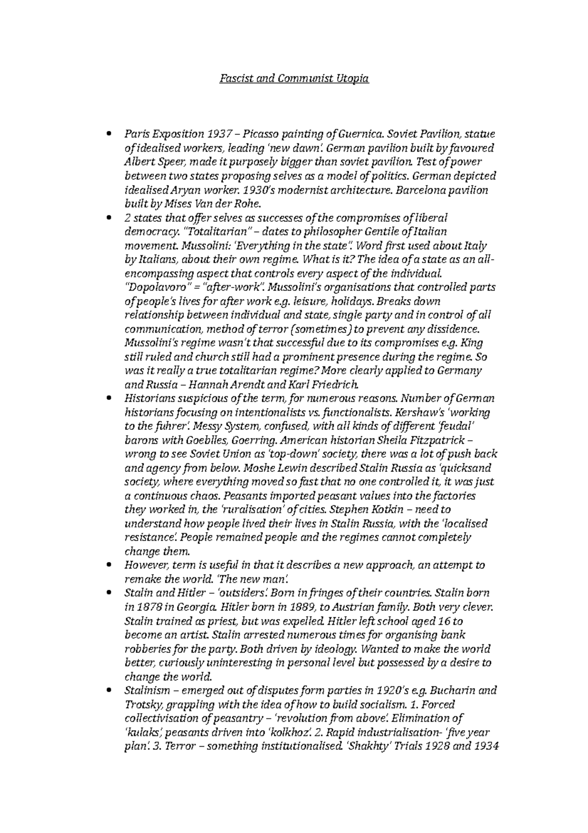 Fascist and Communist Utopia - Fascist and Communist Utopia Paris ...