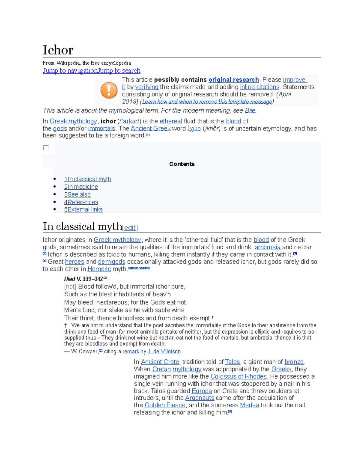 Ichor, watery discharge from a wound or ulcer - Bachelor of Science in ...
