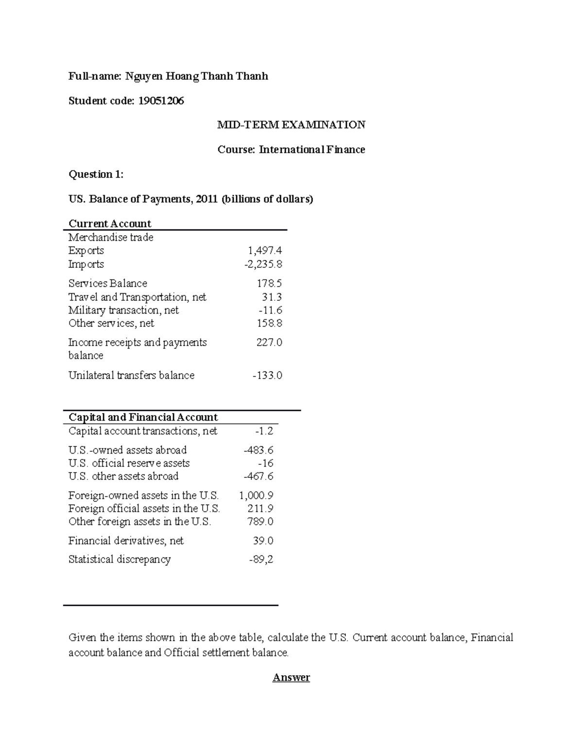 IF MID - Exam 2 2 - tài chính quốc ttếgiuwxa kì - Full-name: Nguyen ...