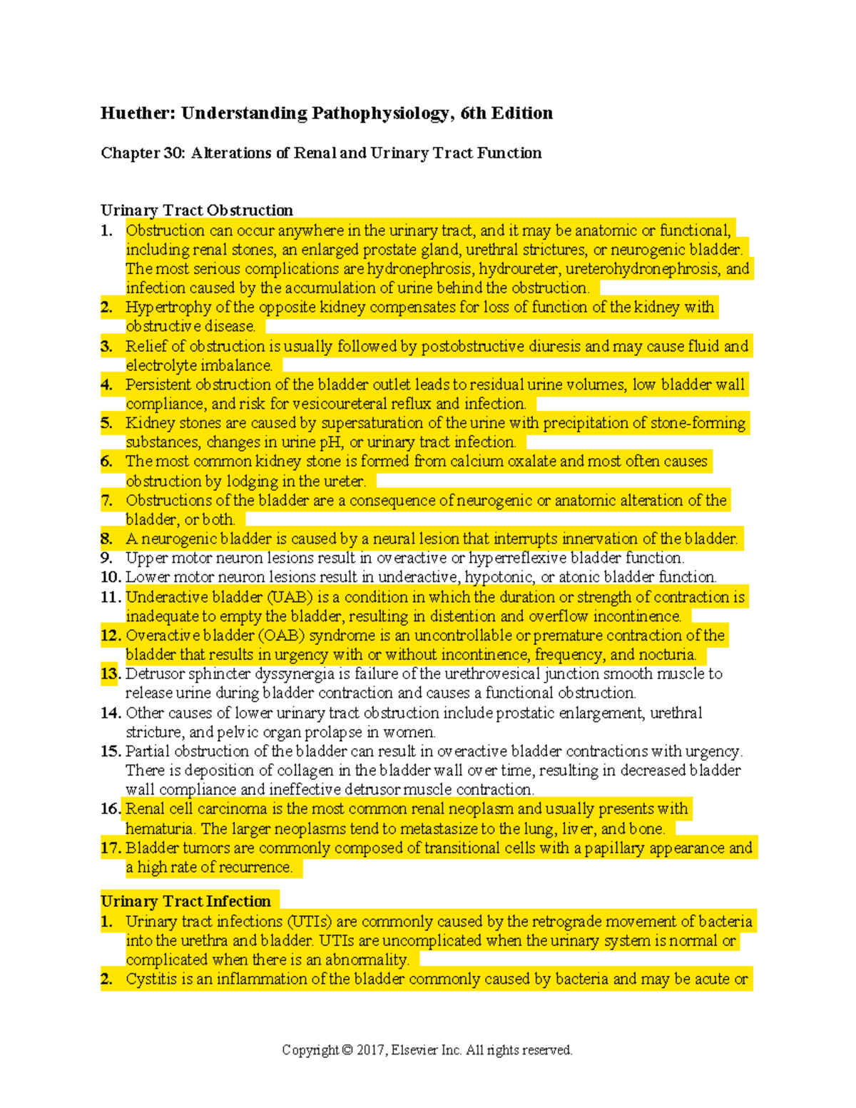 Chapter KEY Points - Copyright © 2017, Elsevier Inc. All rights ...