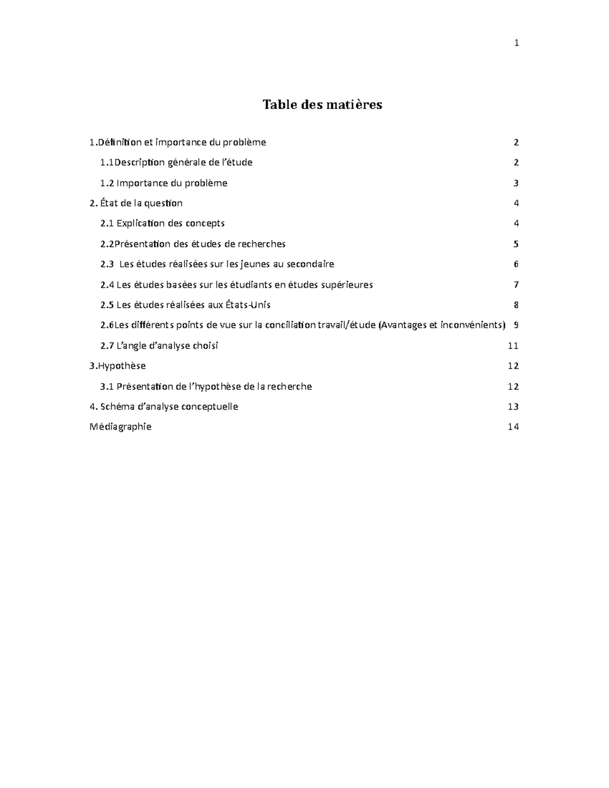 initiation pratique a le méthodologie - Table des matières 1éfinition ...