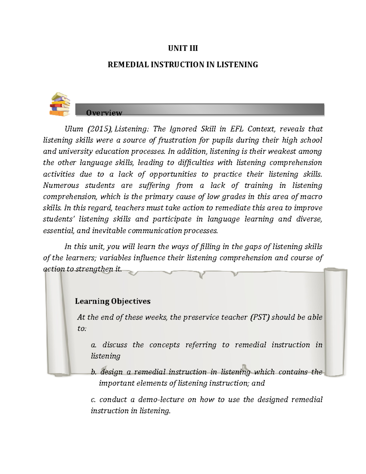 SEE 24 Reviewer Natin - Compilation of notes - UNIT III REMEDIAL ...