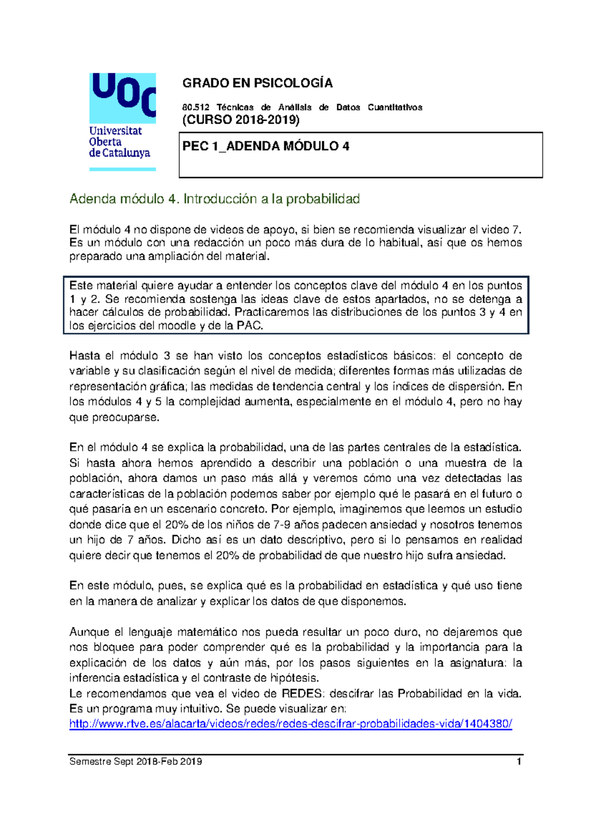 1 80512 Addenda Modulo 4 IBE - 80 Técnicas de Análisis de Datos Cuantitativos (CURSO 2018-2019 ...