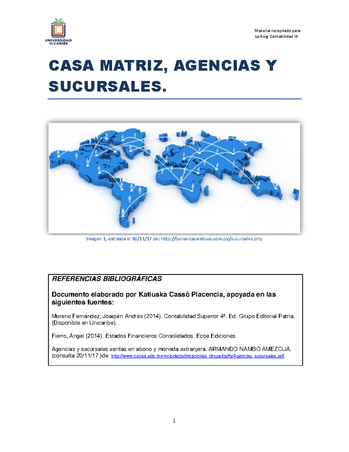 Unidad 3. Recurso 1. Casa Matriz, Agencias y sucursales - La Asig ...