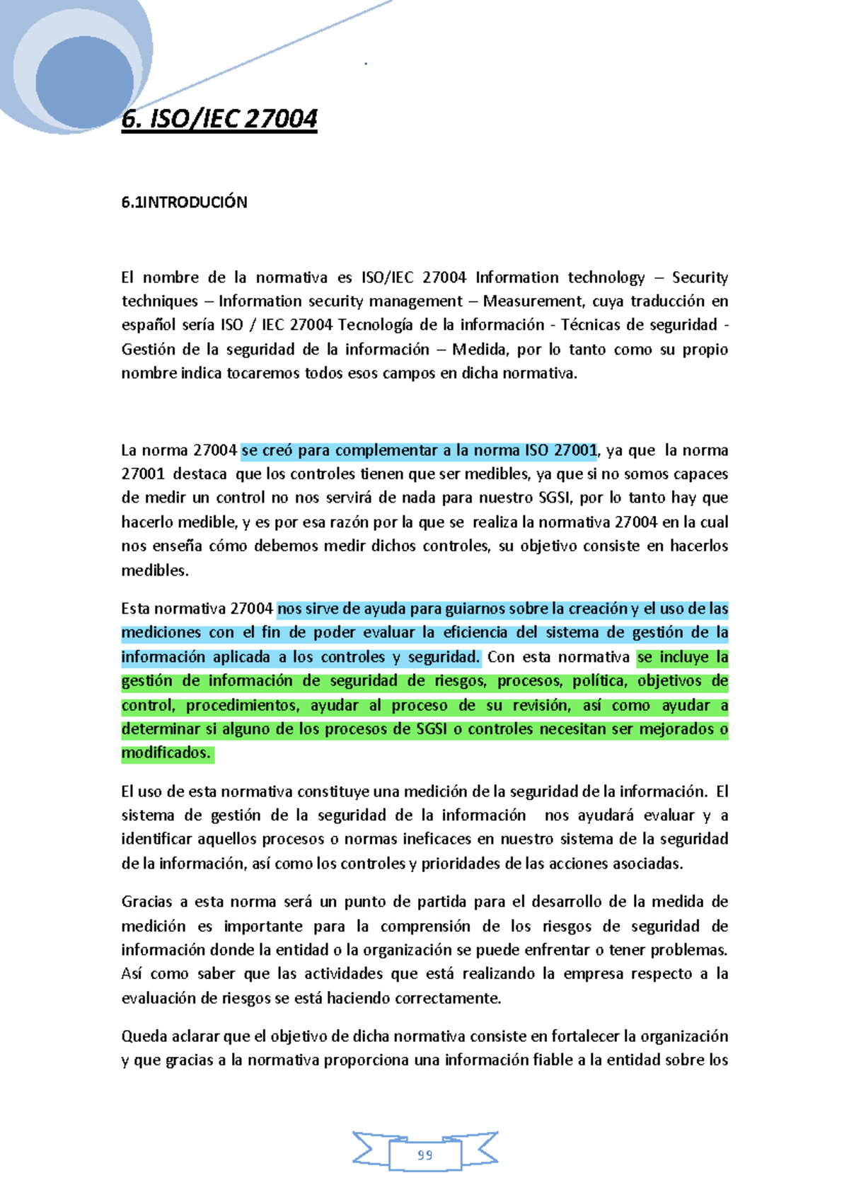 RES ISO 27004 - Apuntes - 6. ISO/IEC 27004 6ÓN El nombre de la ...
