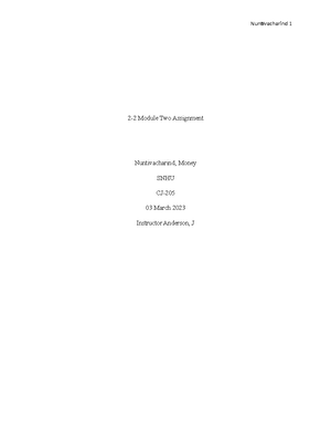 2-2 Assignment - Copy - 2-2 Module Two Assignment CJ 205: Policing in ...