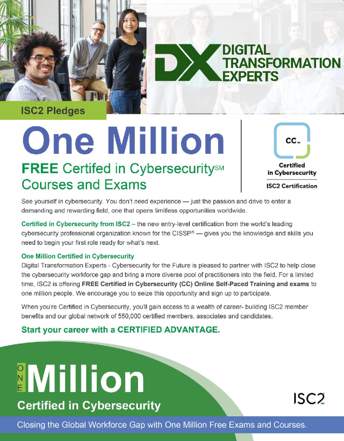 Future - Certification in CC - DX DIGITAL TRANSFORMATION EXPERTS ISC2 Pledges One Million CC SM ...