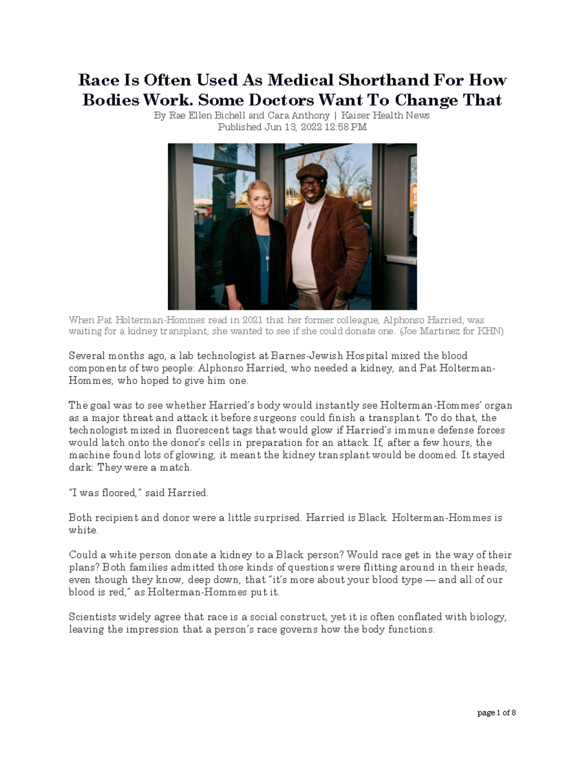 Race Is Often Used As Medical Shorthand For How Bodies Work. Some ...