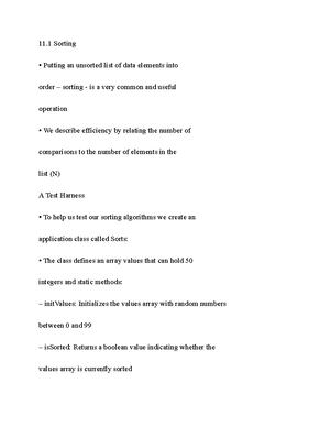 Sorting and Searching Algorithms II - 11 O(N log2N) Sorts O(N2) sorts ...