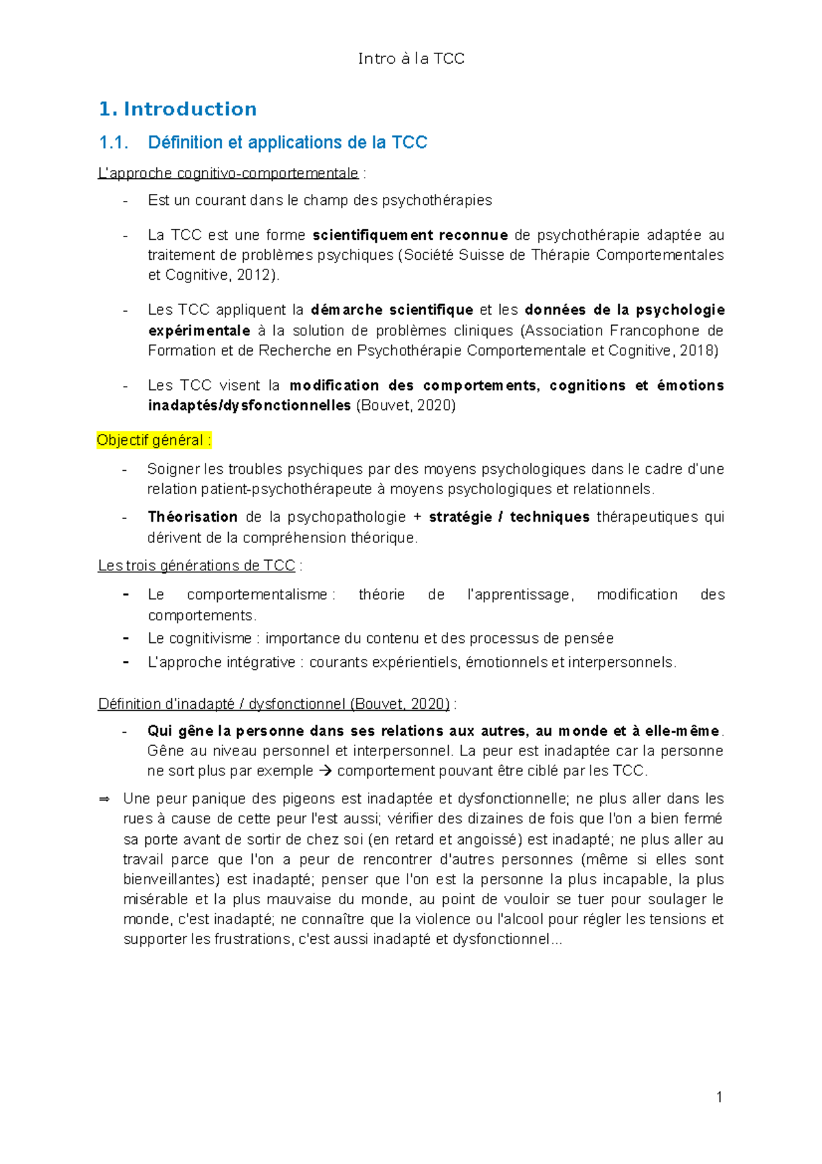 TCC 2022 - Résumé - 1. Introduction 1. Définition et applications de la ...