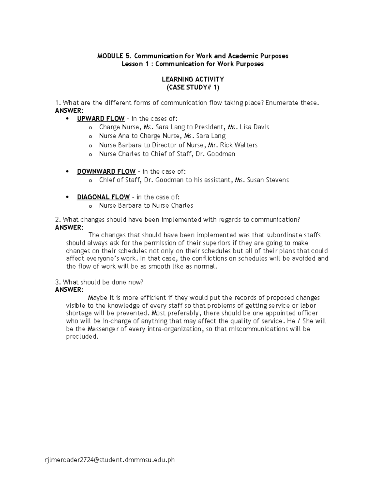 Mercader- Raquel JOY- Module 5. Communication for Work and Academic ...