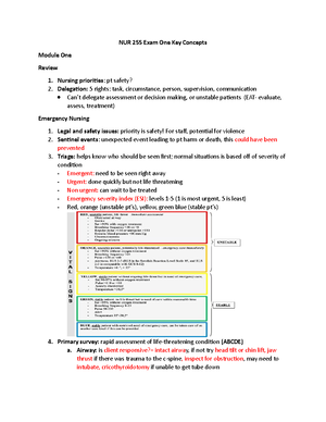 Exam 5 Key Concepts 2022 - Exam 5 Key Concepts Module 9: Sensory ...