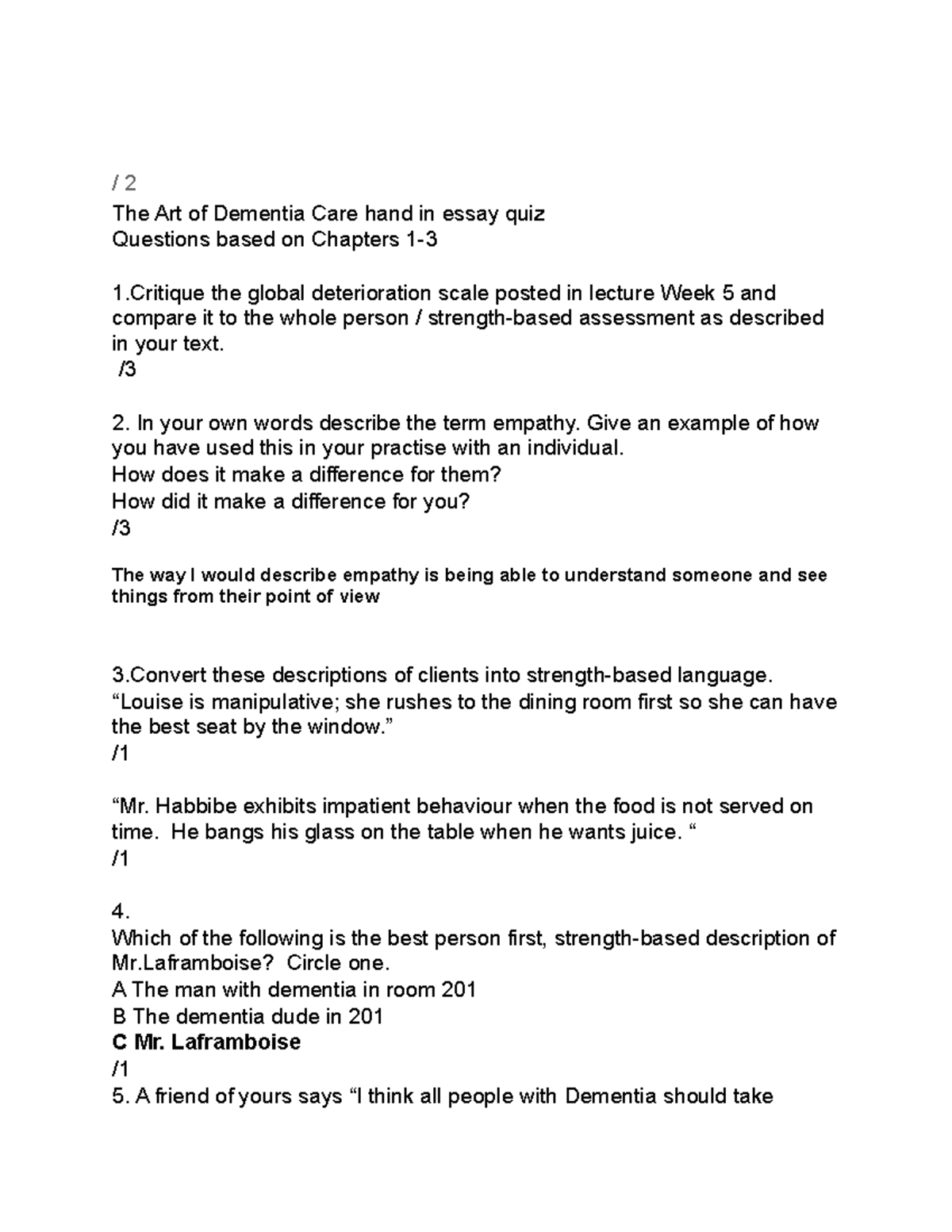 Essay - Aging & Developmental Disabilities - / 2 The Art of Dementia ...