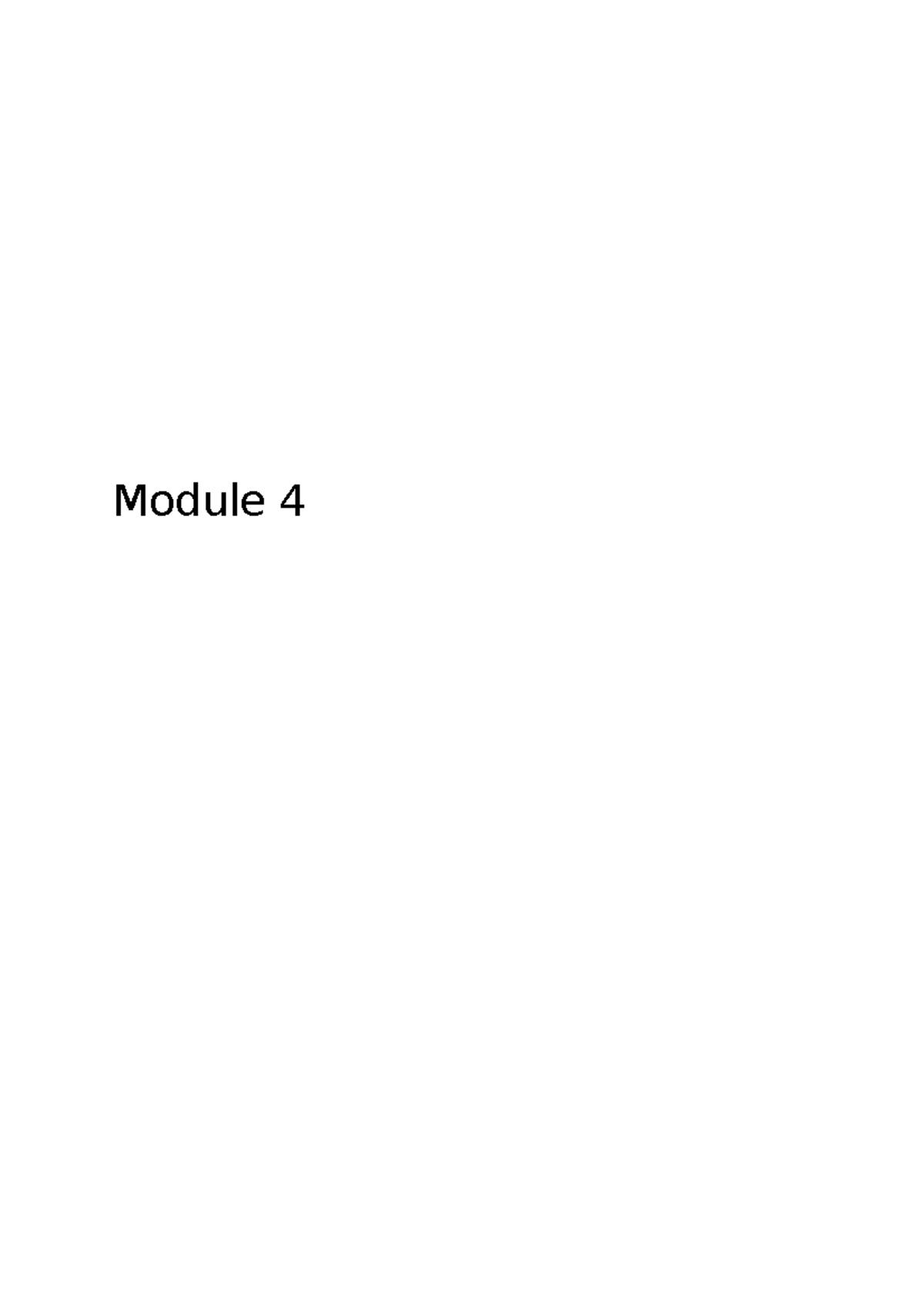 Module 4 - Table of Contents Module Units of - Studocu