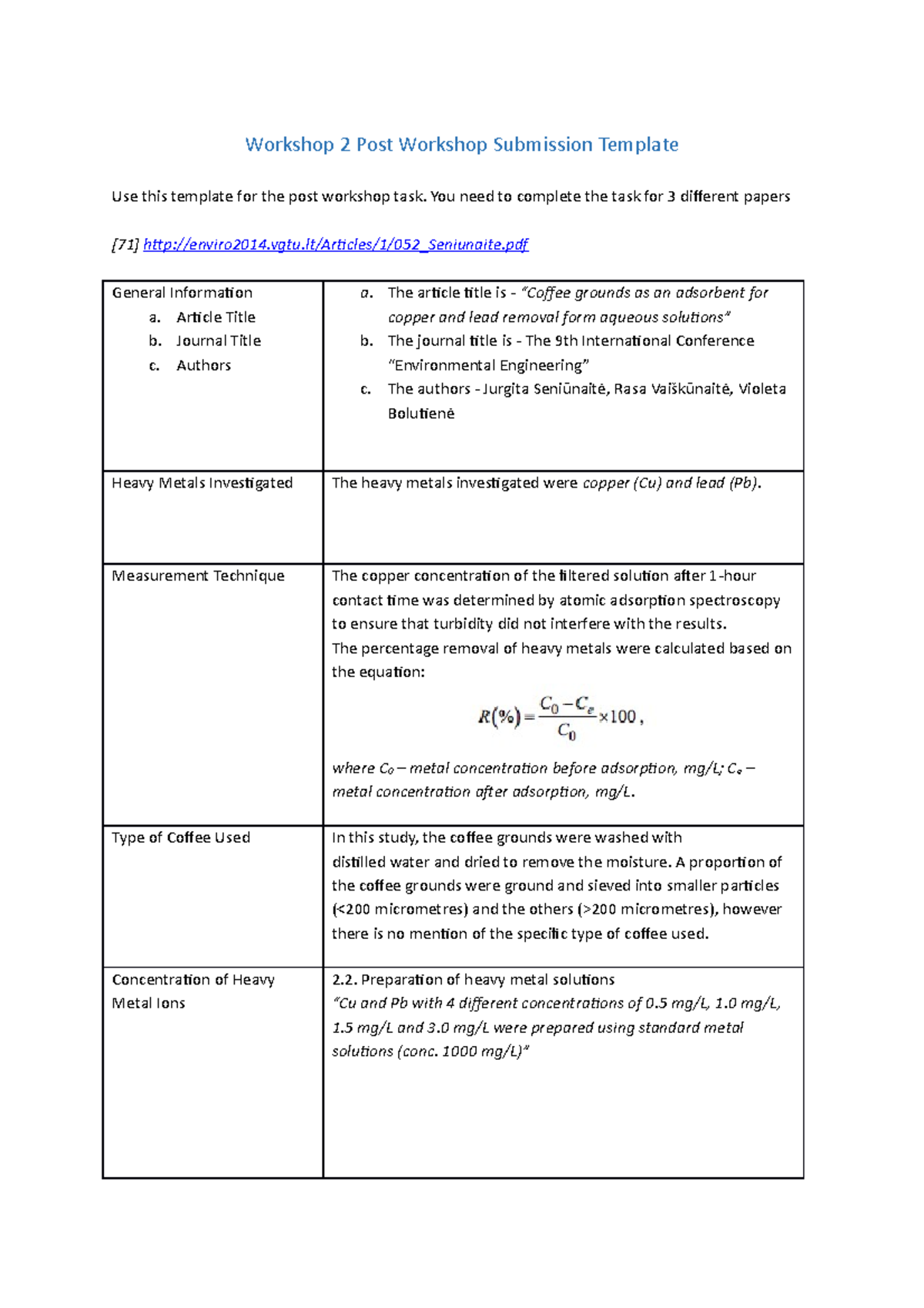 Workshop 2 Post Workshop Submission Template - Workshop 2 Post Workshop ...