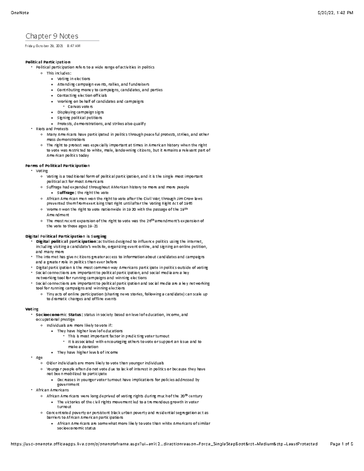 We The People-Chapter 9 Notes - Chapter 9 Notes Friday, October 29 ...