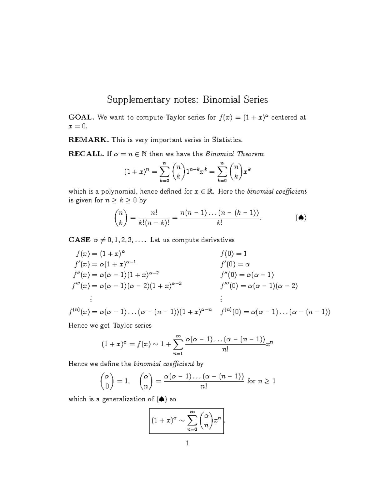 Binomial Series - Some documents from 2020 to 2021. The content may not ...