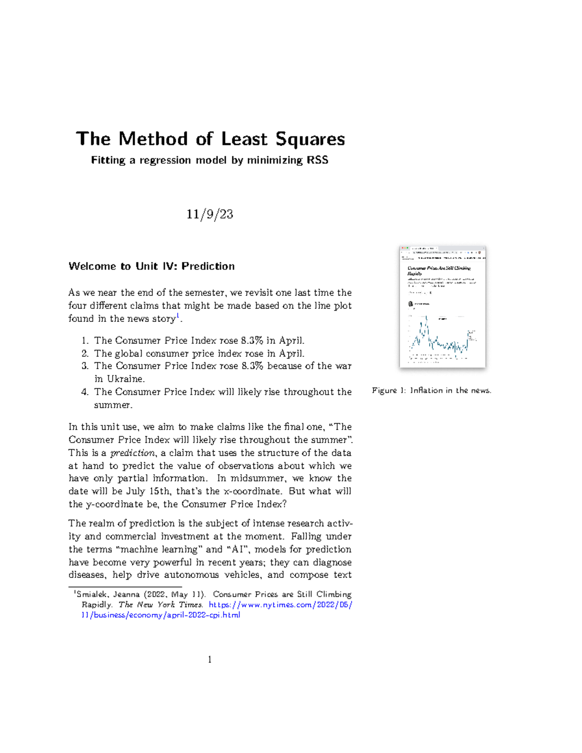 The Method of Least Squares - The Method of Least Squares Fitting a ...