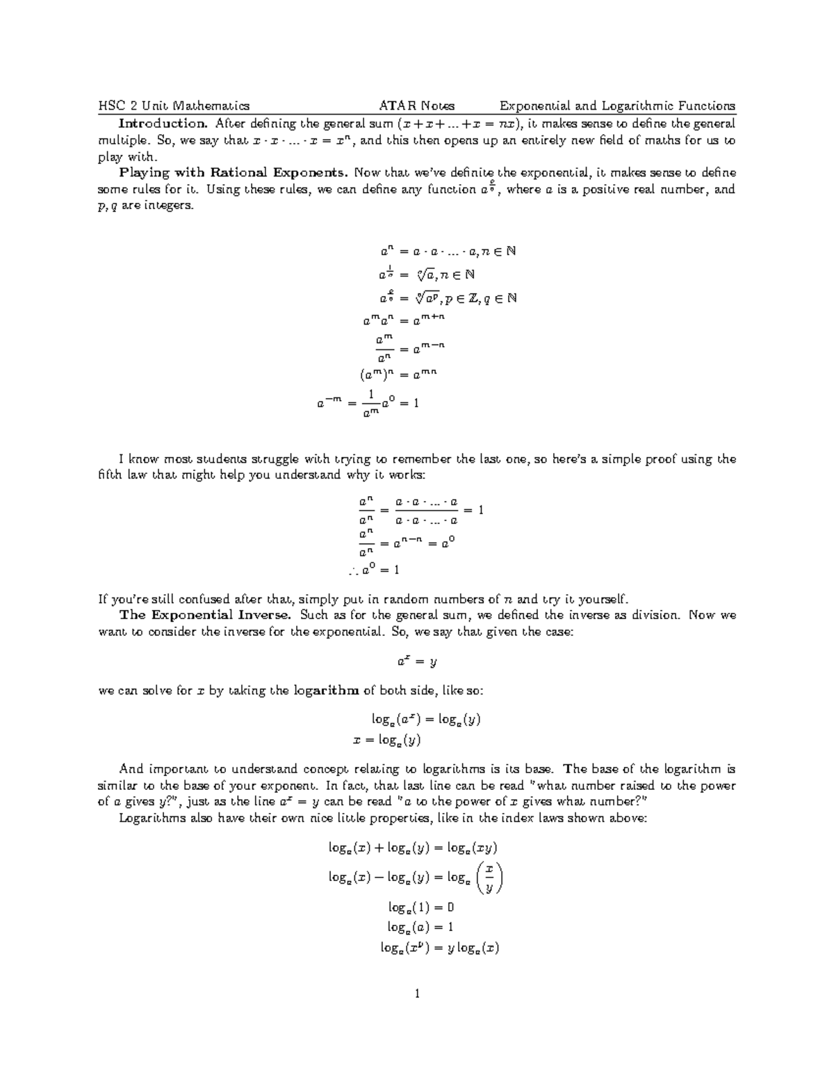 Helpful Math for advanced - Introduction. After defining the general ...