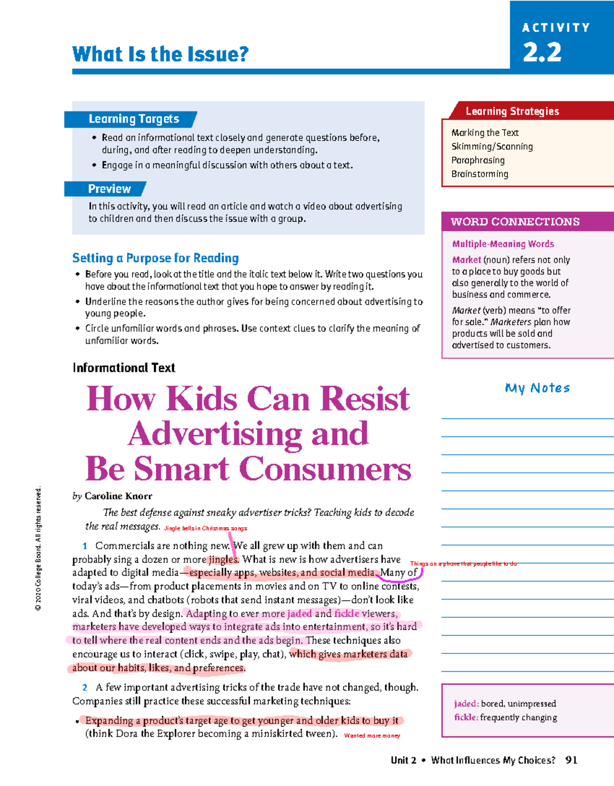 Kali Hairston - How Kids Can Resist Advertising and Be Smart Consumers - jaded: bored ...