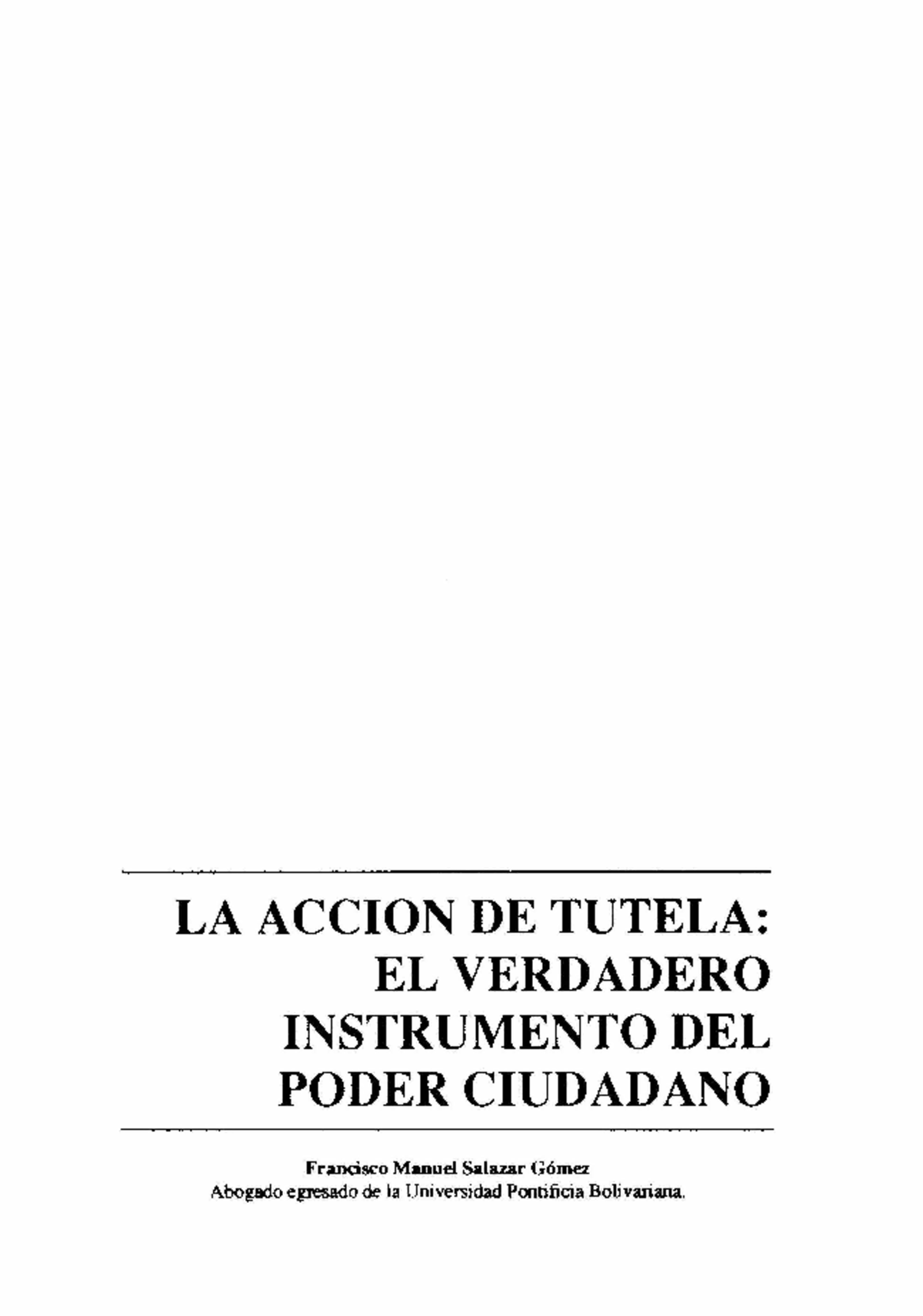 Dialnet-La Accion De Tutela-5568228 - LA ACCION DE TUTELA: EL VERDADERO ...